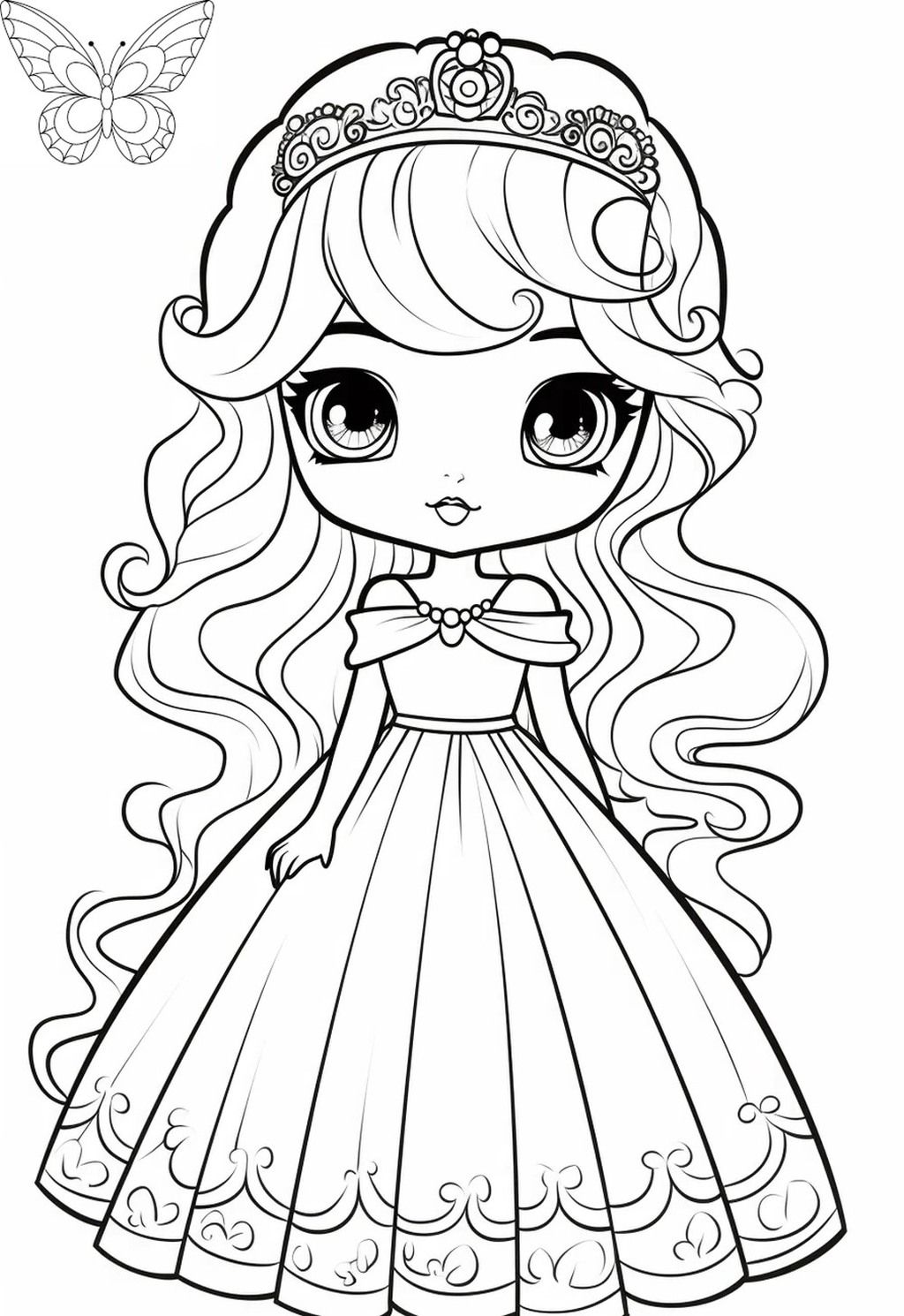 Princess coloring page