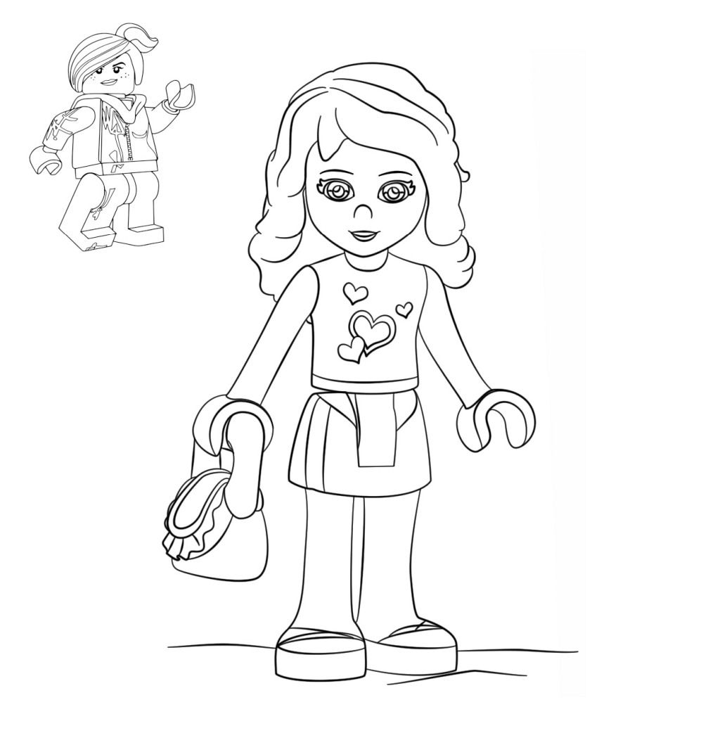 Lego Princess Coloring Pages