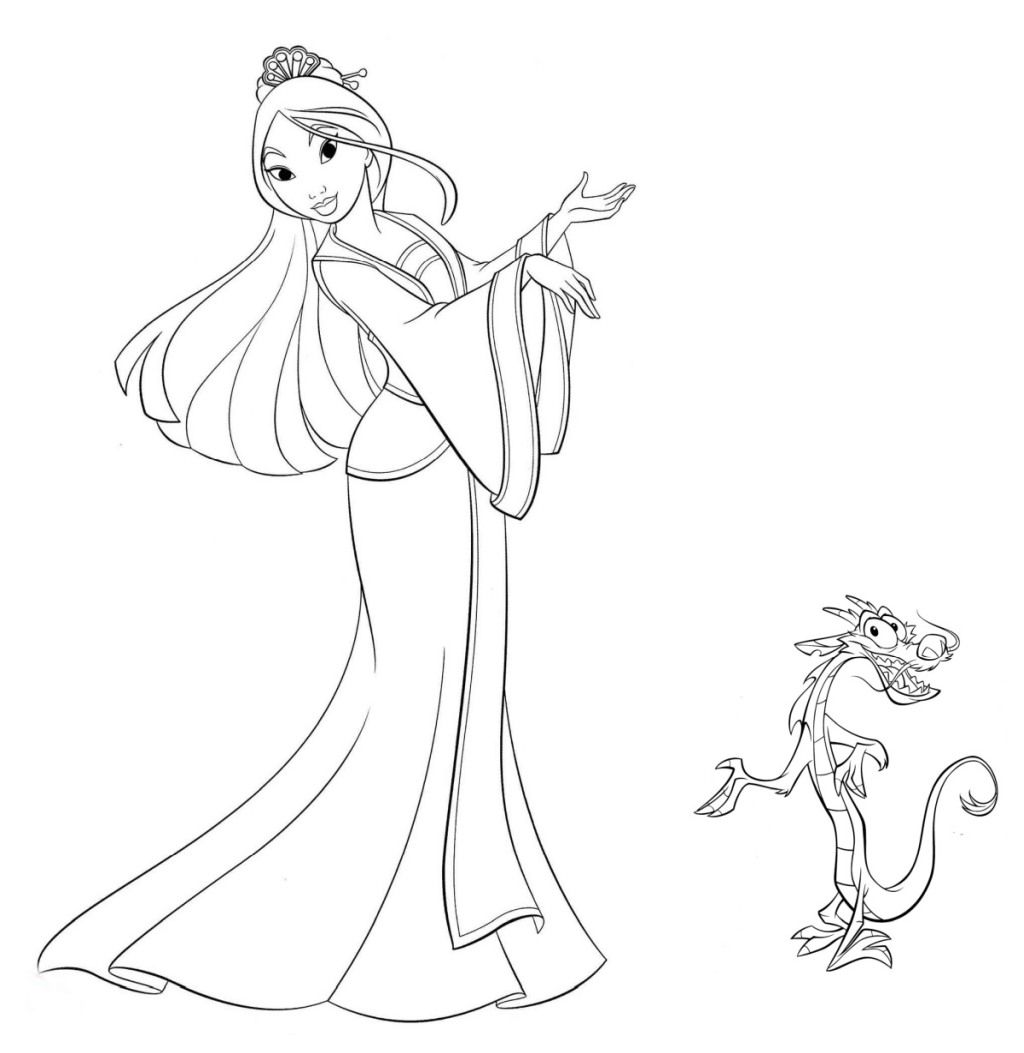 Princess coloring page
