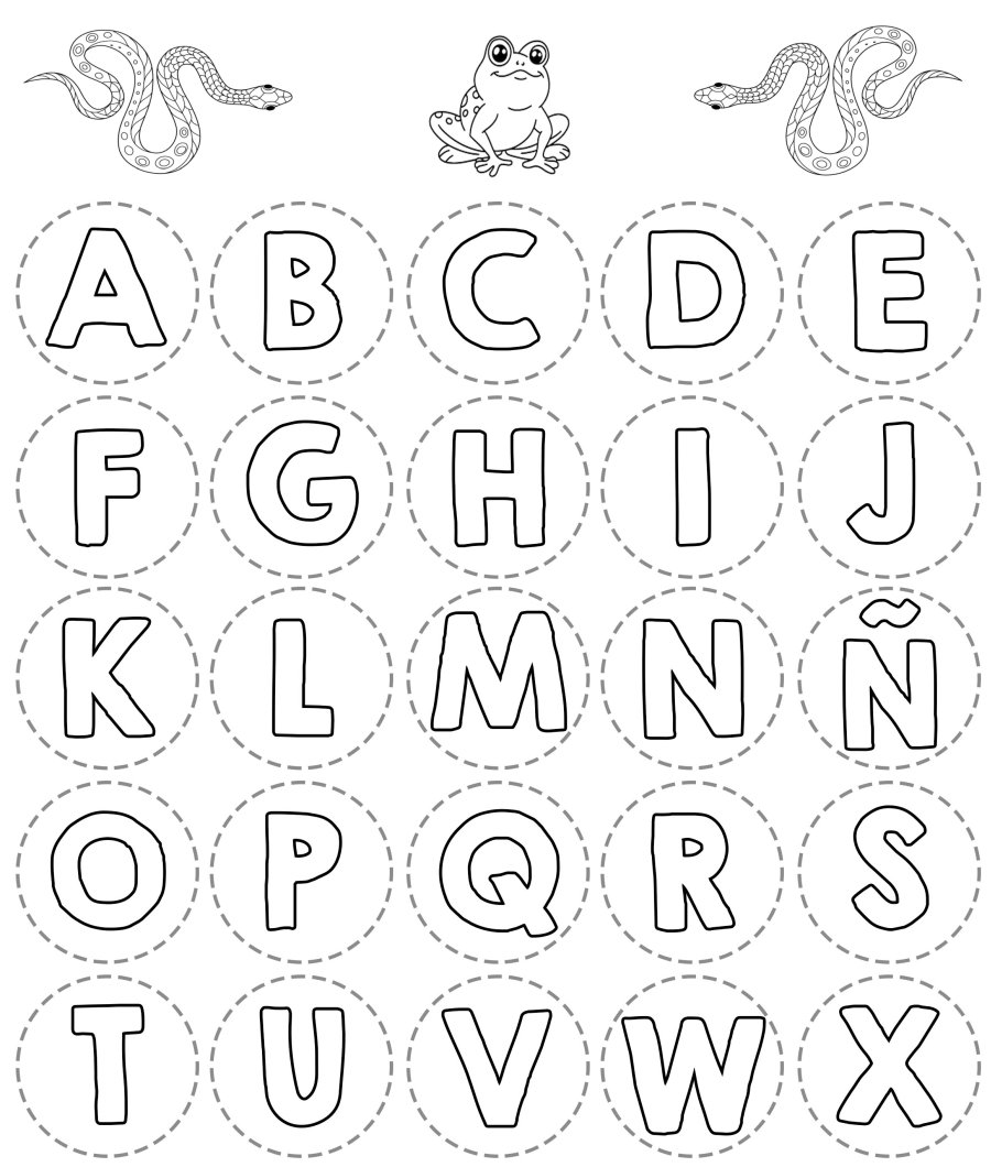 Spalvinimo piešiniai abecelė ir skaičiai