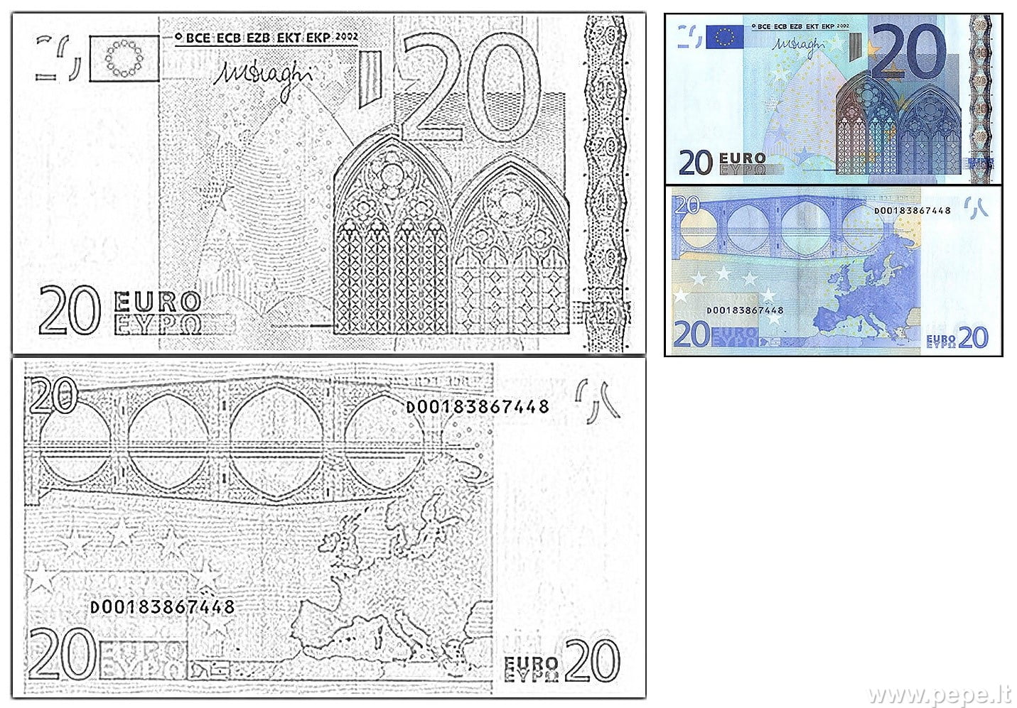 Bani de colorat 💵 - PEPE.LT