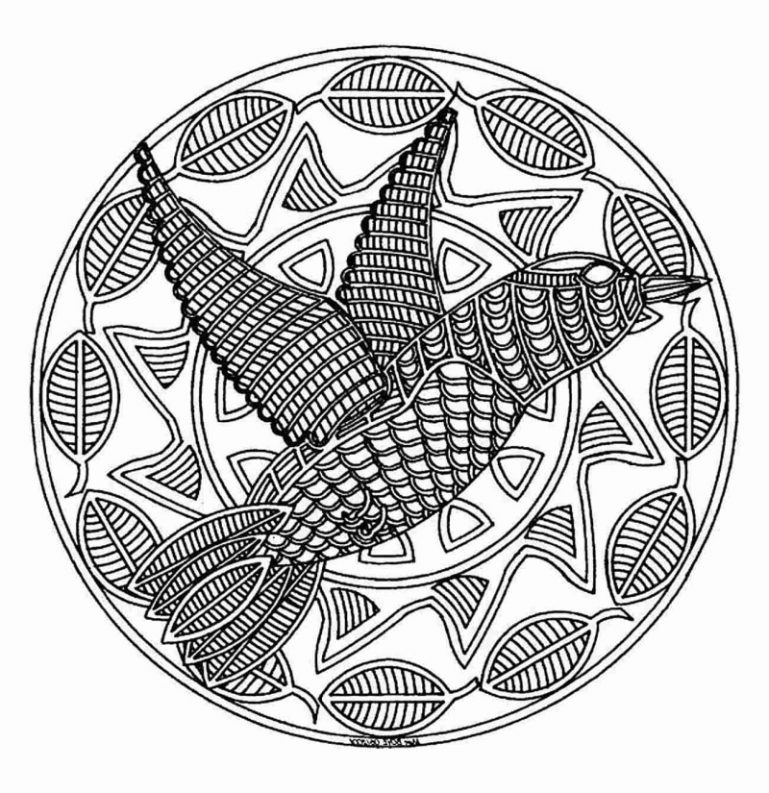 Mandala rotondi da colorare 🥝 – PEPE.LT