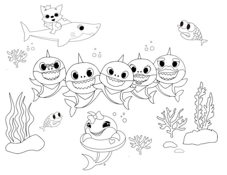 Vodene životinje bojanka 🐳 – PEPE