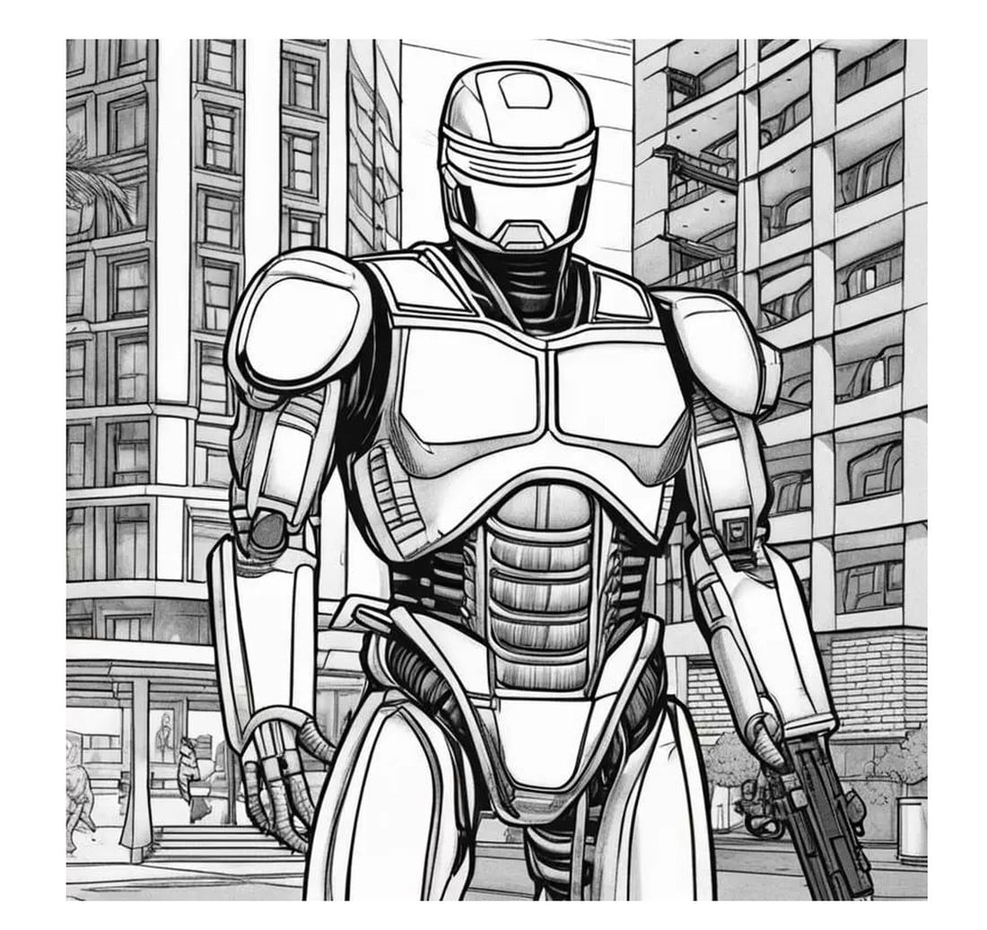 Robots para colorear 🦾 – PEPE.LT