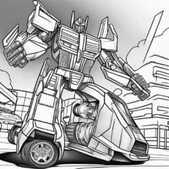 Transformer untuk mewarnai 🗞 – PEPE.LT