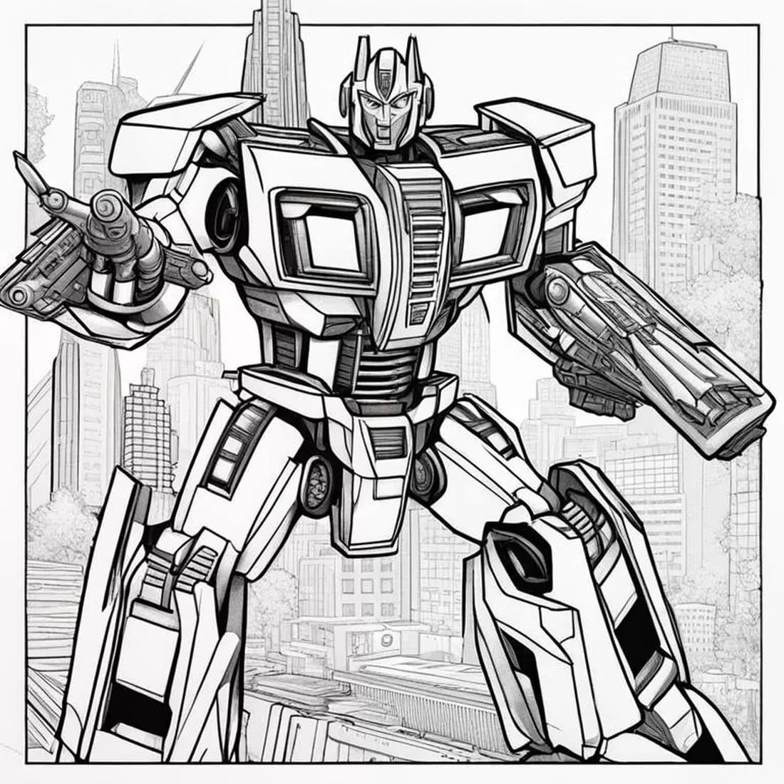 Transformer untuk mewarnai 🗞 – PEPE.LT