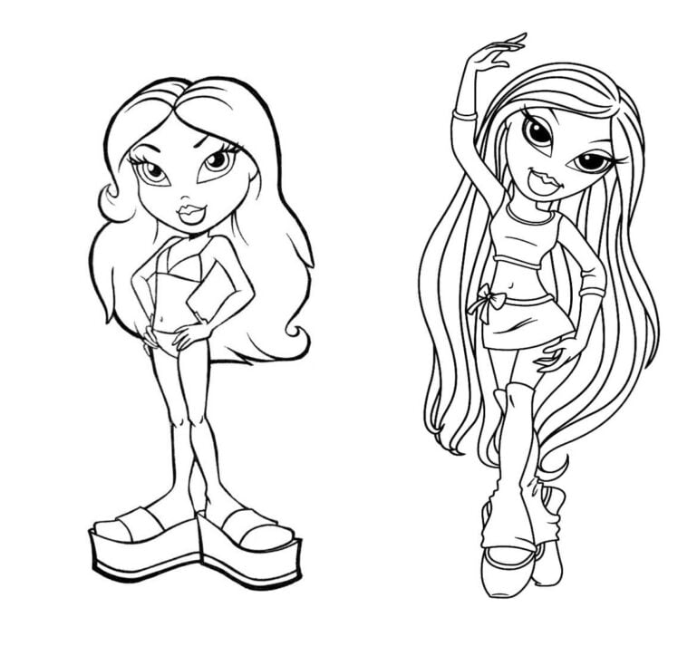 Disegni di bambole da colorare 🪆 – PEPE.LT