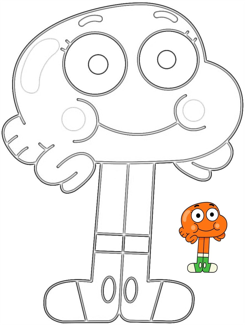 Gumball crteži bojanka 🏐 – PEPE