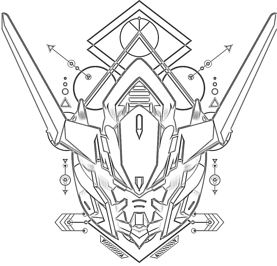 Gundam crteži bojanka 🦾 – PEPE