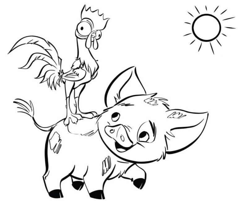 Moana Vaiana para sa pagkukulay 💃🏽 – PEPE.LT