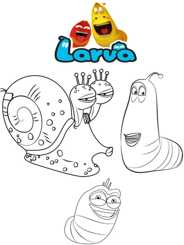 Larva coloriages 🐛 – PEPE.LT