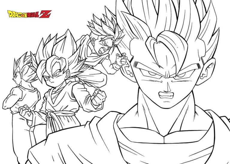 Dragon Ball Z 塗り絵🐉 – PEPE.LT