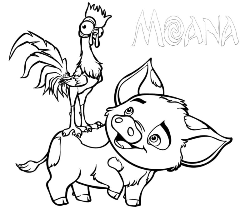 Moana Vaiana 색칠공부 💃🏽 – PEPE.LT