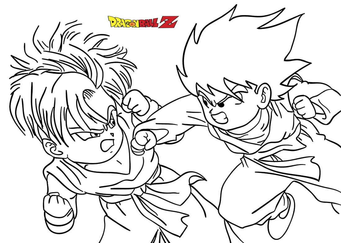 Dragon Ball Z Ausmalbilder 🐉 – PEPE.LT