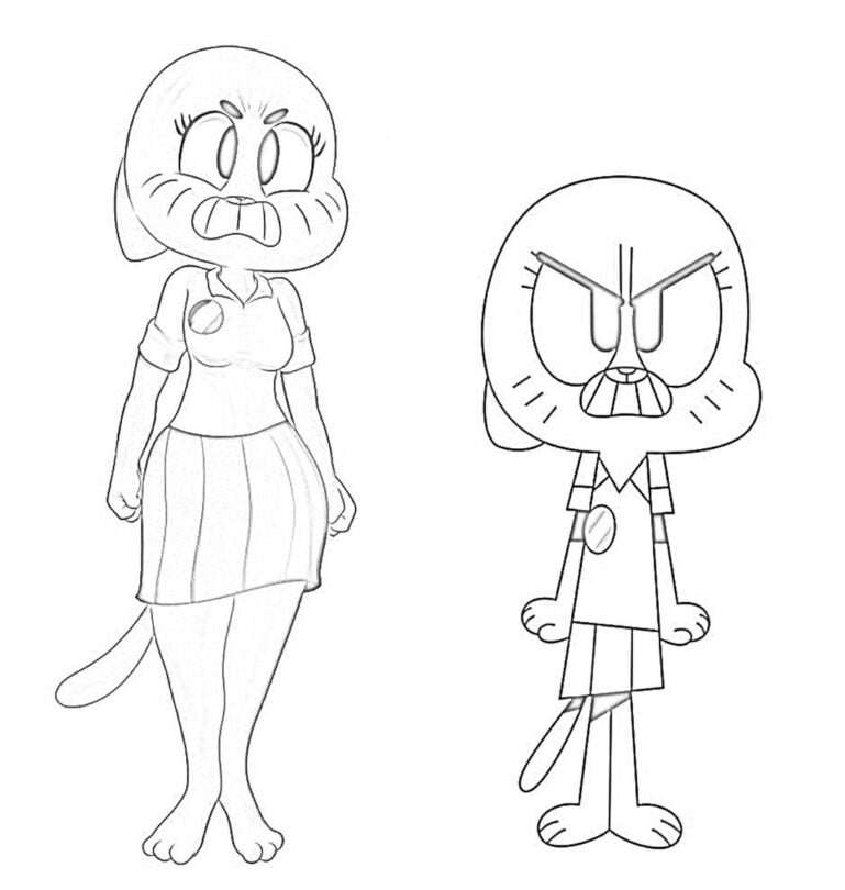 Gumball 어린이를 위한 색칠공부🏐 – PEPE.LT