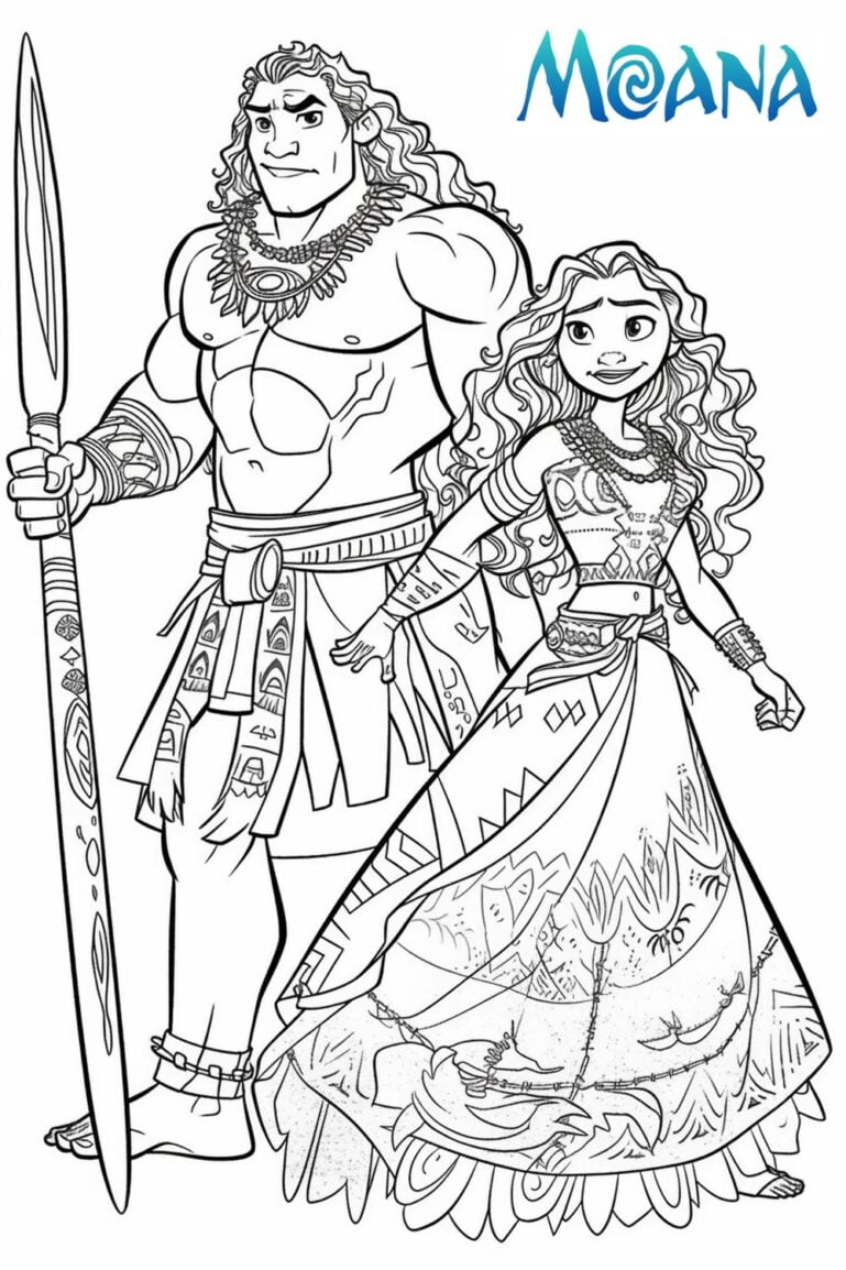 Moana Vaiana Ausmalbilder 💃🏽 – PEPE.LT