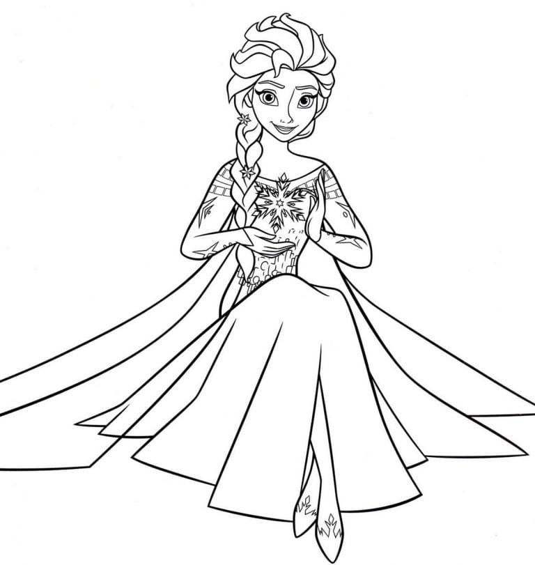 Frozen: Elsa y Anna para colorear – PEPE.LT