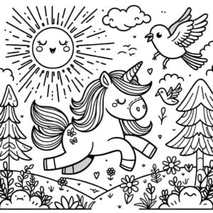 Samorogi pobarvanka 🦄 - PEPE.LT