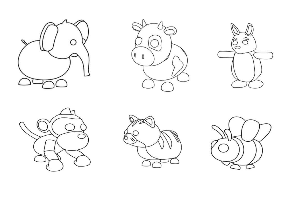 Adopt me de colorat - PEPE.LT