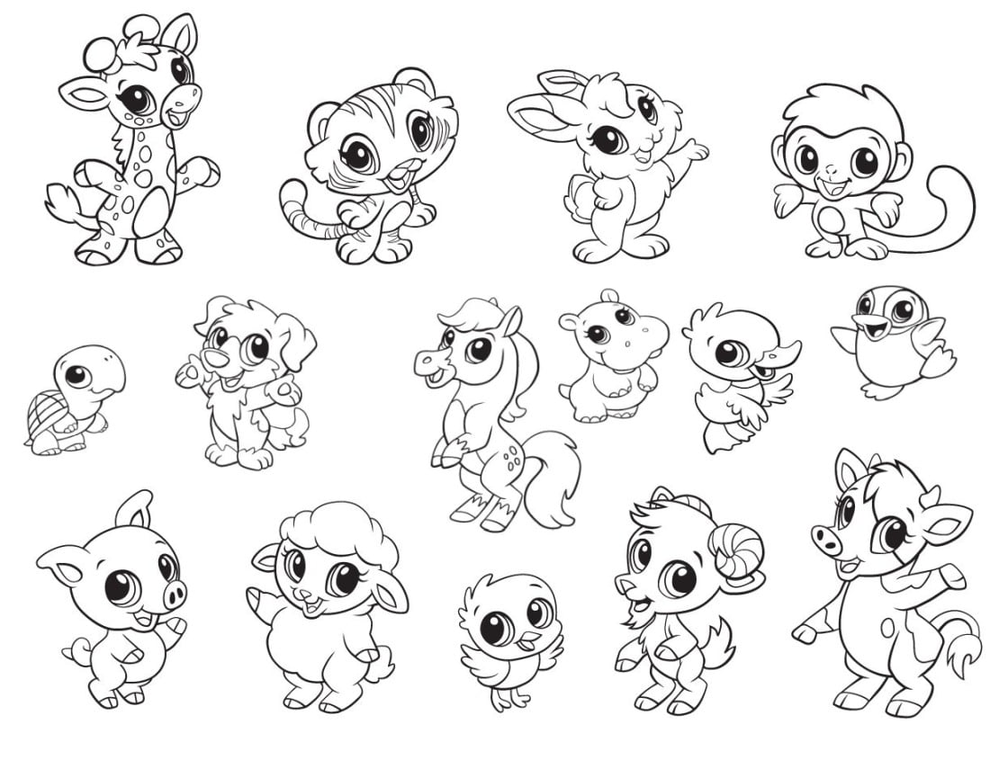 Kafshe te ndryshme per ngjyrosje 🐒 – PEPE.LT