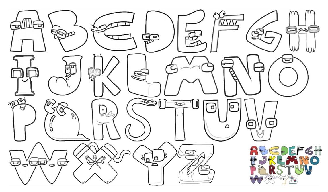 Kirjaimet värityskuvat 🇦🇧🇨 - PEPE.LT