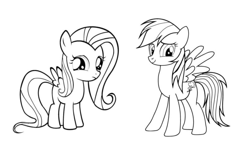 Poniai spalvinimas 🐎 – PEPE.LT