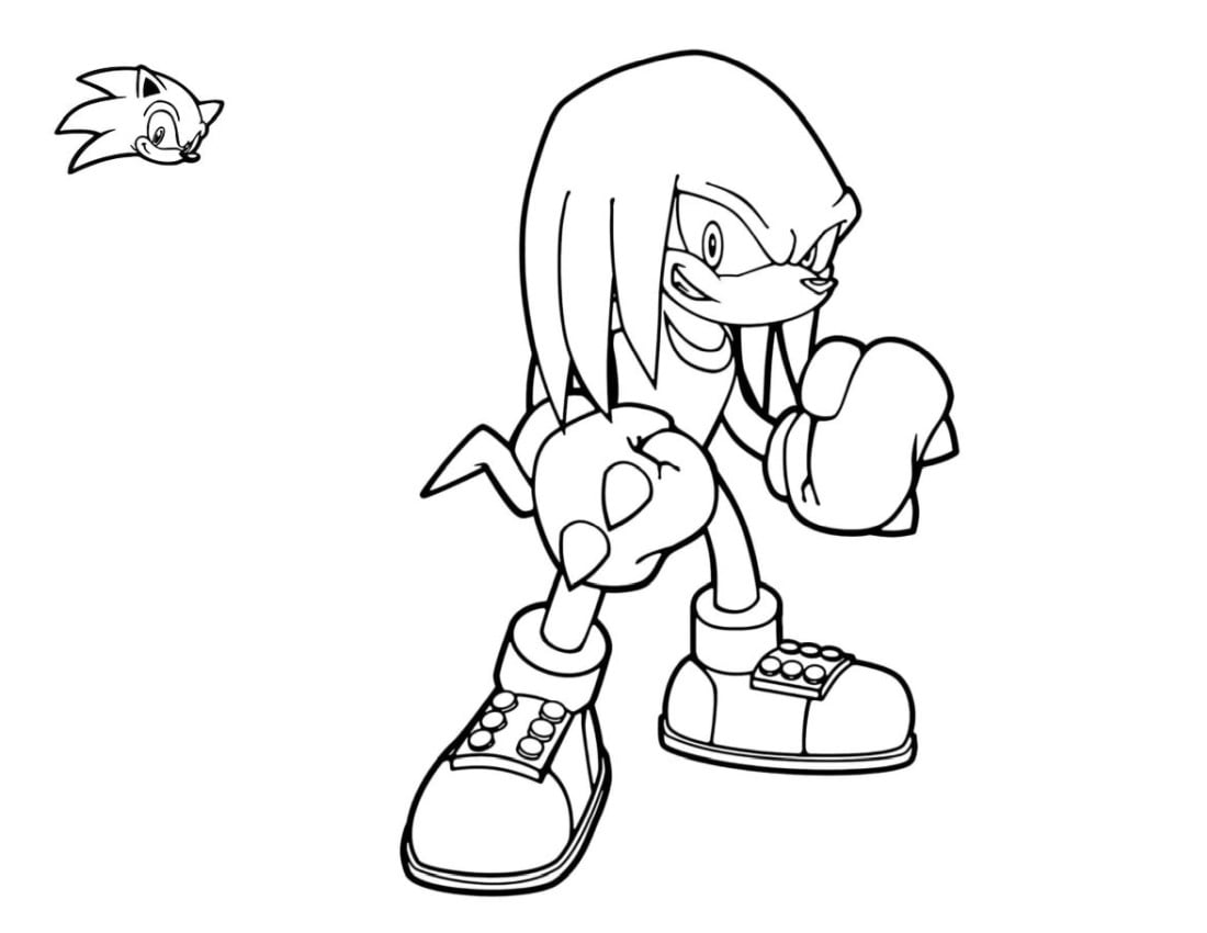 Sonic til farvelægning 🦔 – PEPE.LT