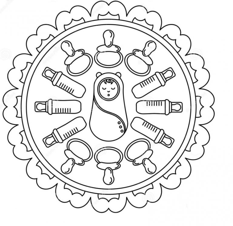 Mandalaer for barn å fargelegge 💮 – PEPE.LT