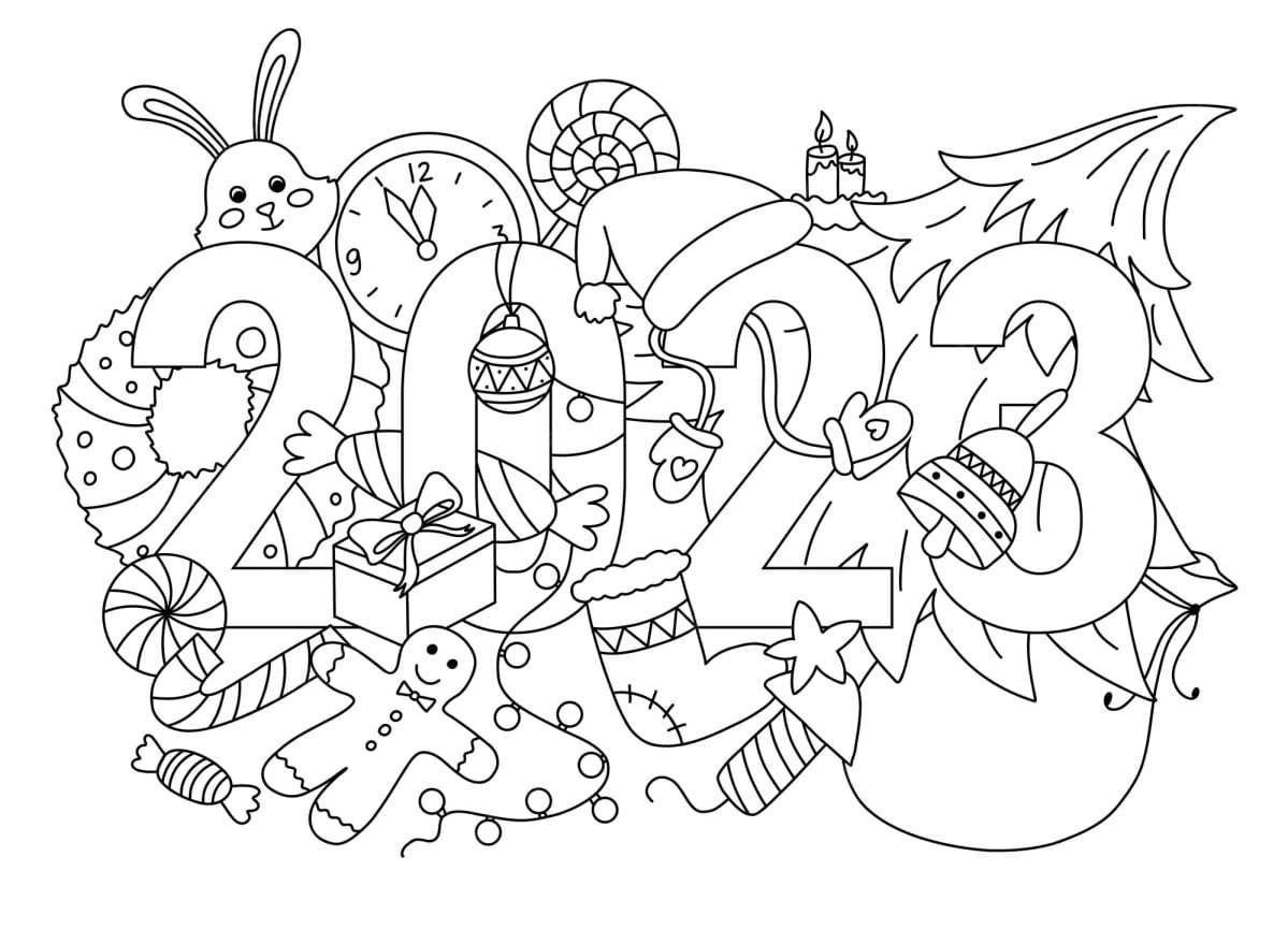 Viti i Ri për ngjyrosje 🎆 - PEPE.LT