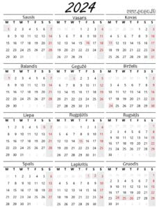 Kalendoriai spausdinimui ir spalvinimui 🗓 – PEPE.LT