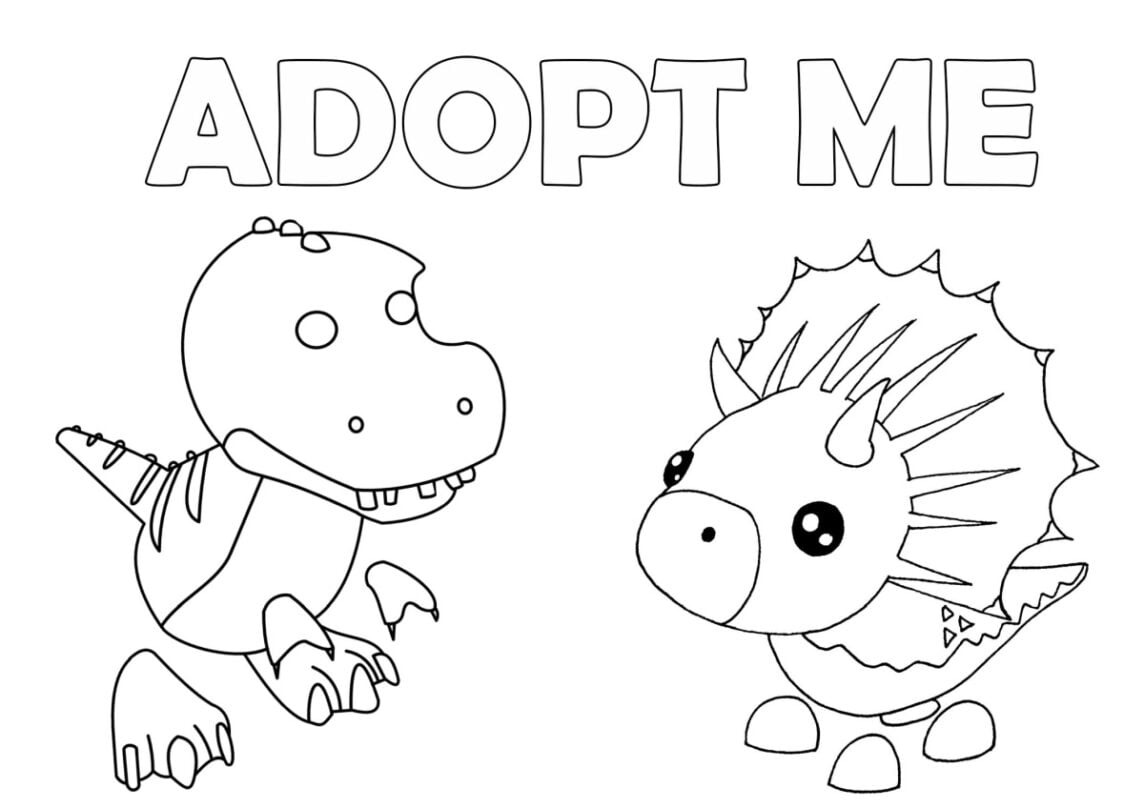 Adopt me de colorat - PEPE.LT