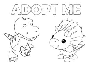 Adopt me zum ausmalen - PEPE.LT