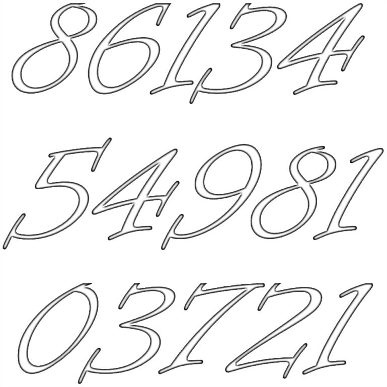 Numrat për ngjyrosje 🔢 - PEPE.LT