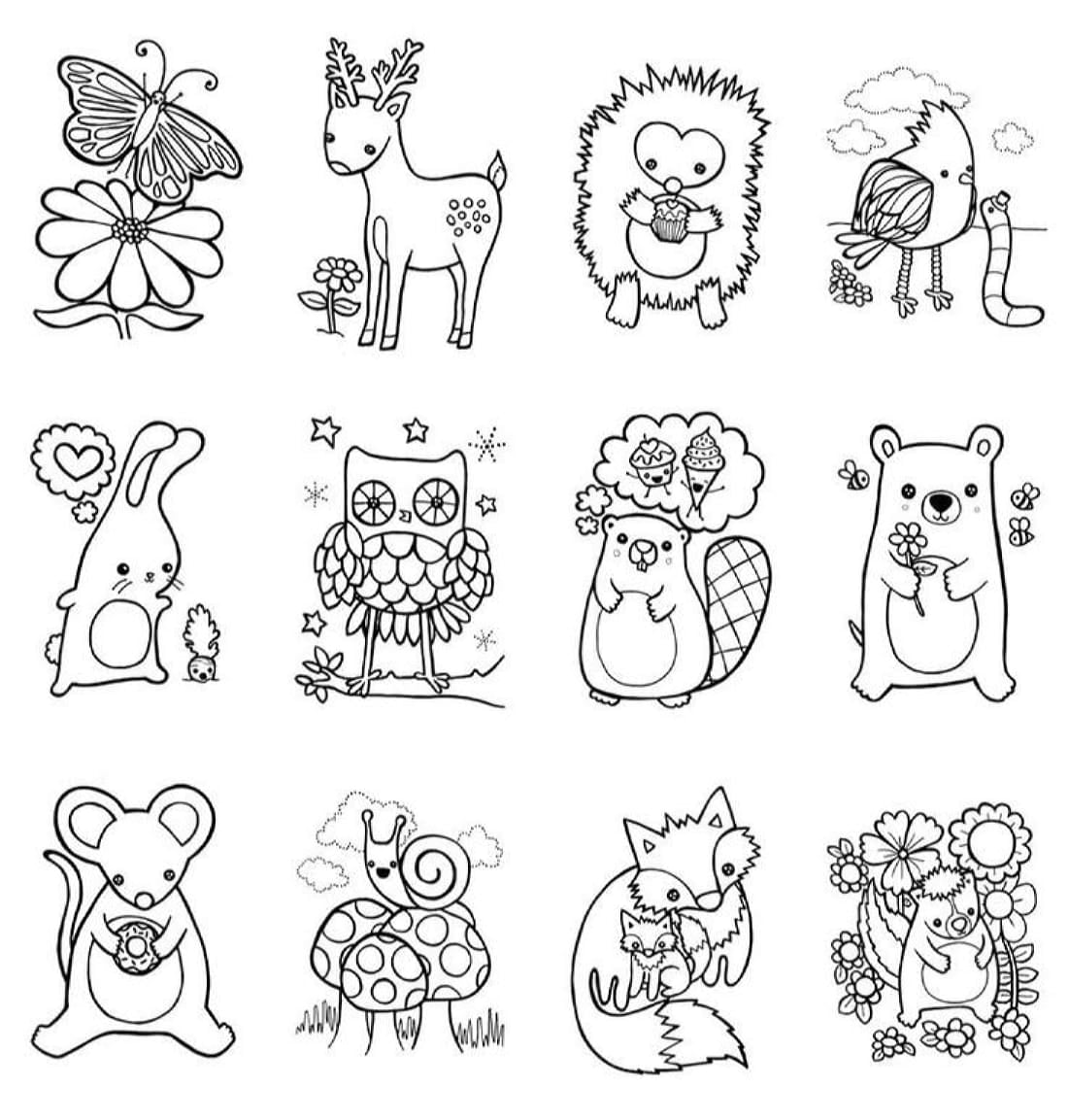 Animales salvajes para colorear 🐒 – PEPE.LT