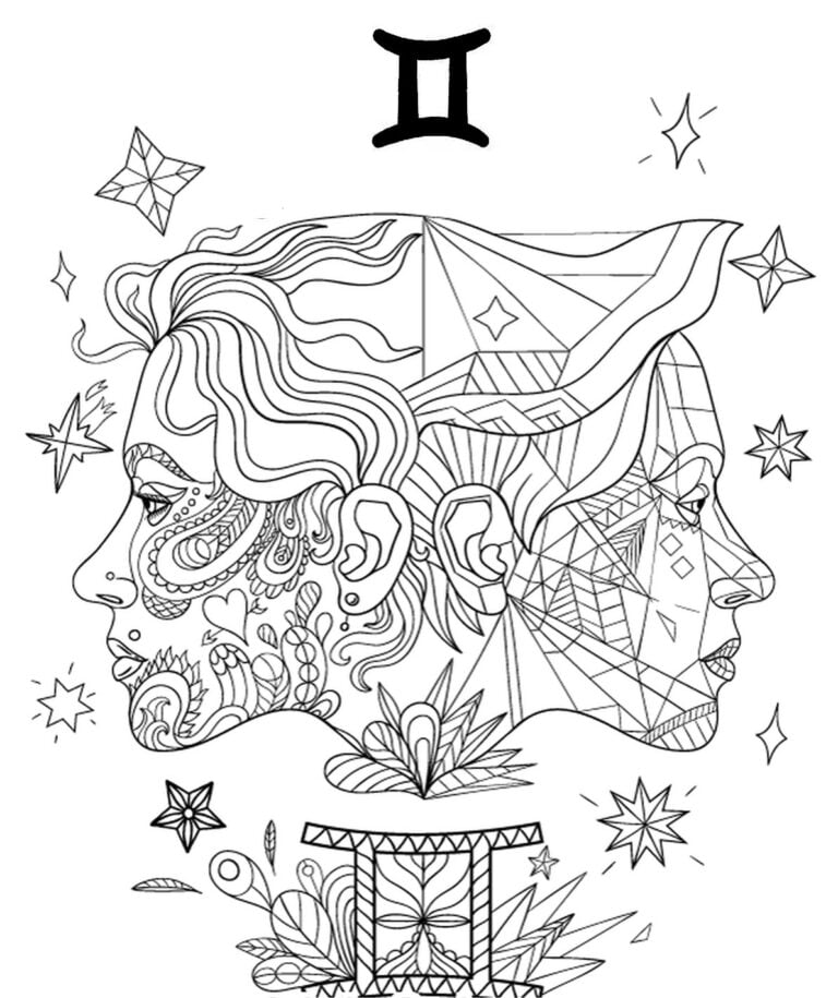Zodiacos para colorear ♎ – PEPE.LT