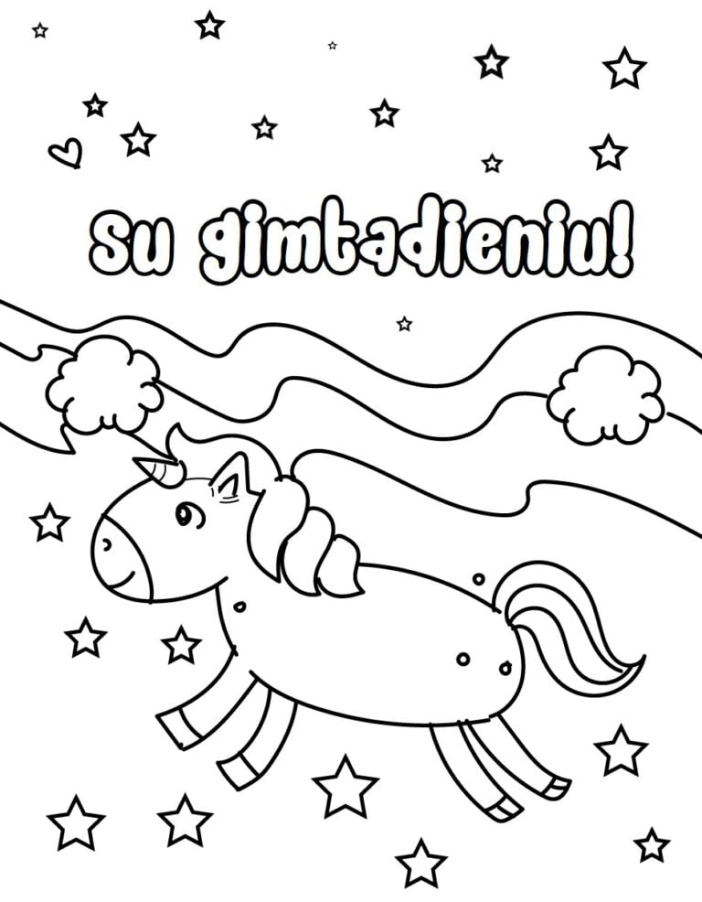 Gimtadienis spalvinimui 🎂 – PEPE.LT