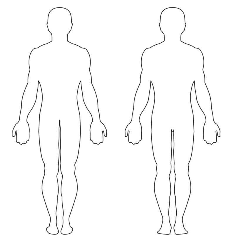 Lichaamsdelen kleurplaten 🧠 - PEPE.LT