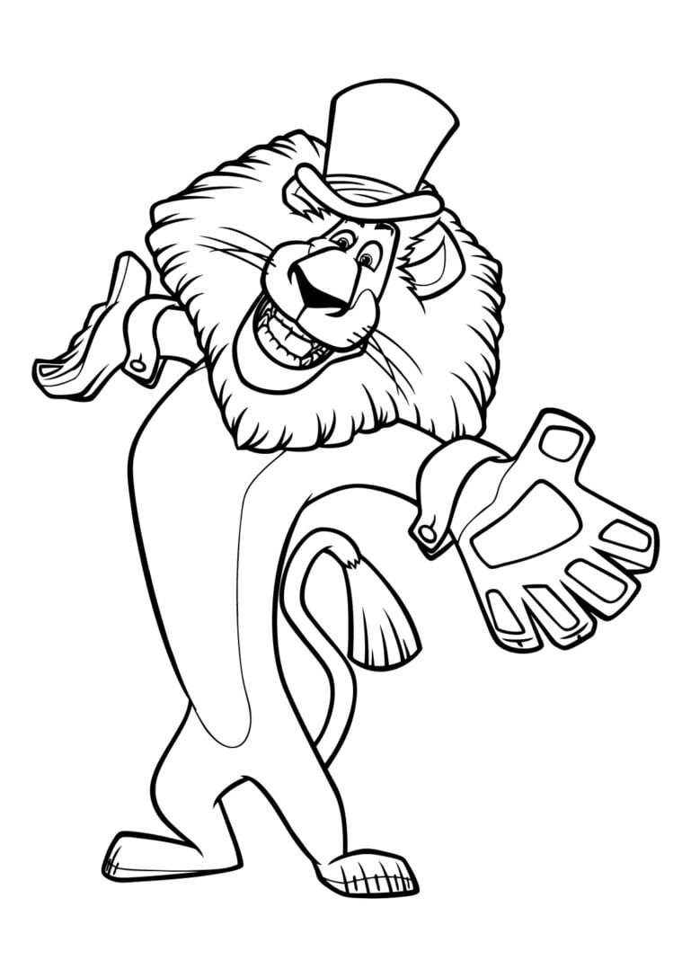 Liūtas karalius spalvinti 🦁 – PEPE.LT