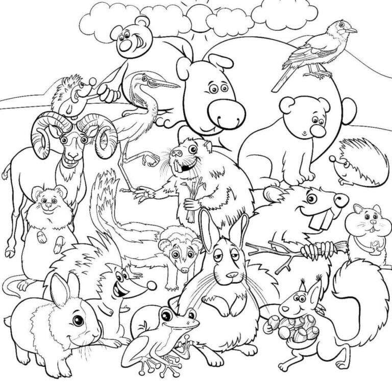 Divlje životinje bojanka 🐒 – PEPE