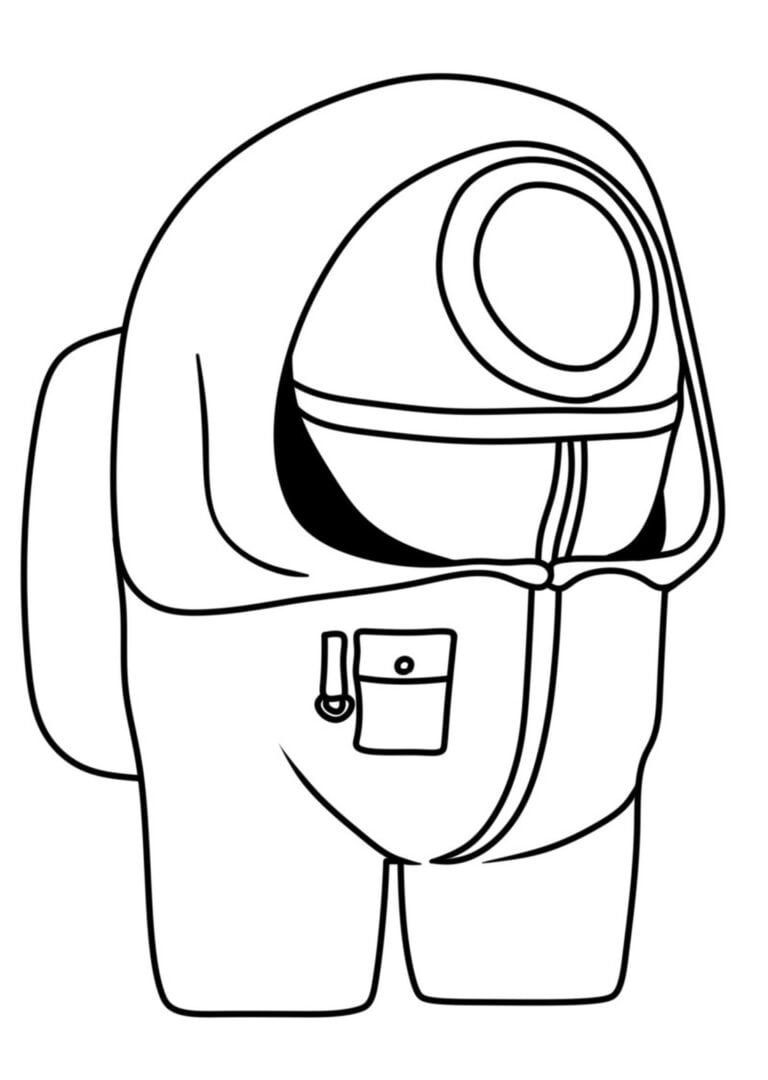 Among us para colorear - PEPE.LT