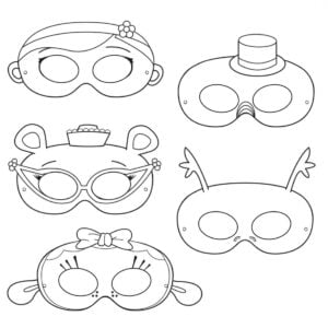 Masker untuk mewarnai 🎭 - PEPE.LT