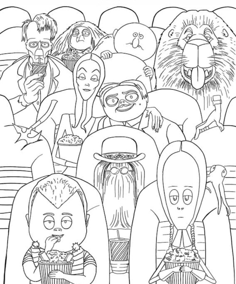 Porodica Adams bojanka🧟‍♂ – PEPE