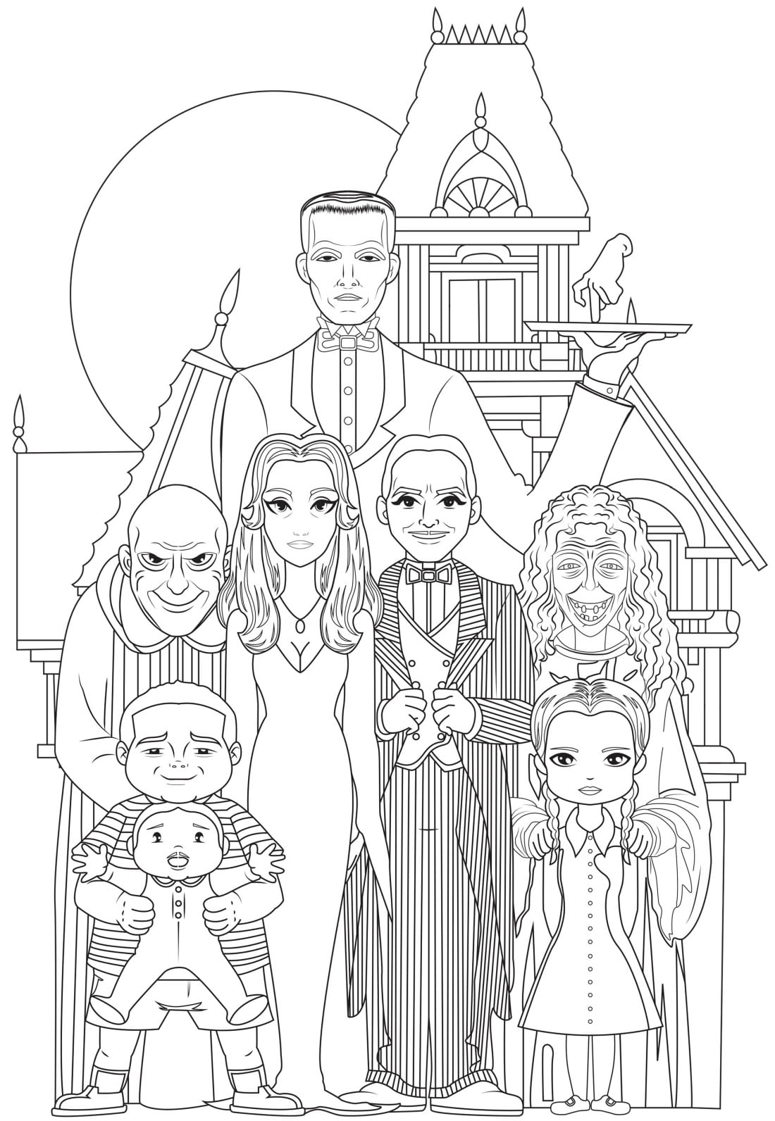 Porodica Adams bojanka🧟‍♂ – PEPE