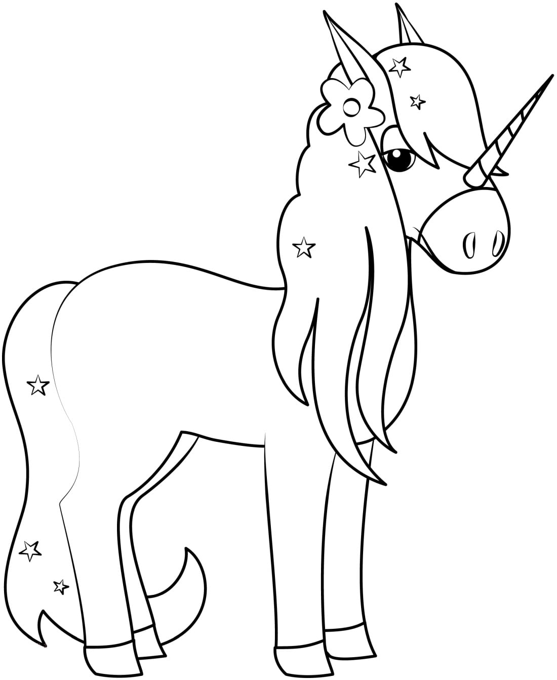 Samorogi pobarvanka 🦄 - PEPE.LT