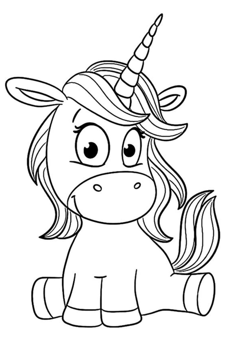 Samorogi pobarvanka 🦄 - PEPE.LT