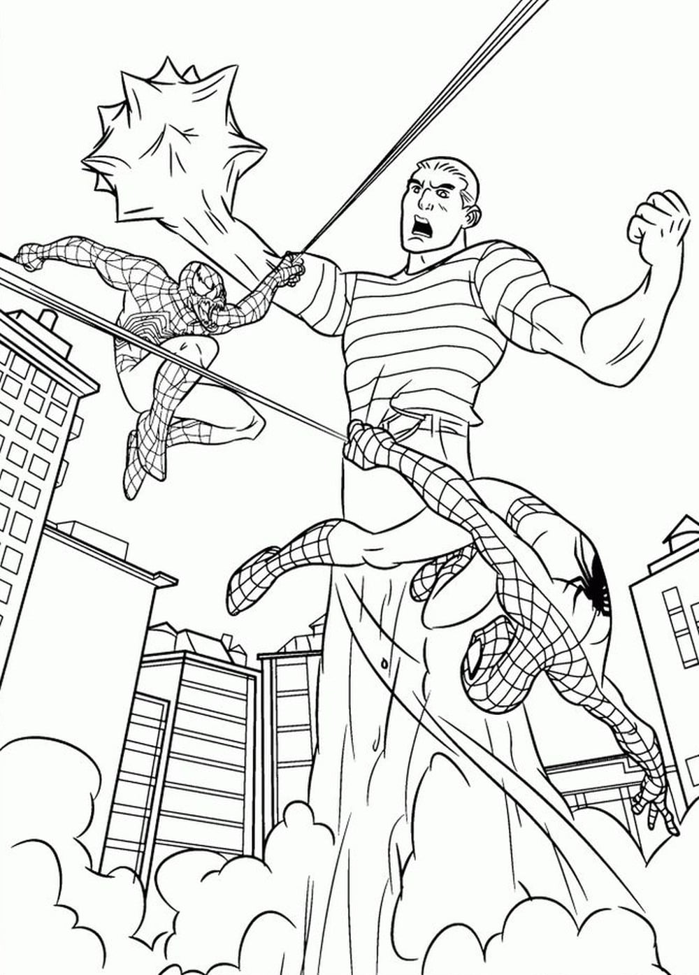 Spider-Man pobarvanka 🕸 - PEPE.LT