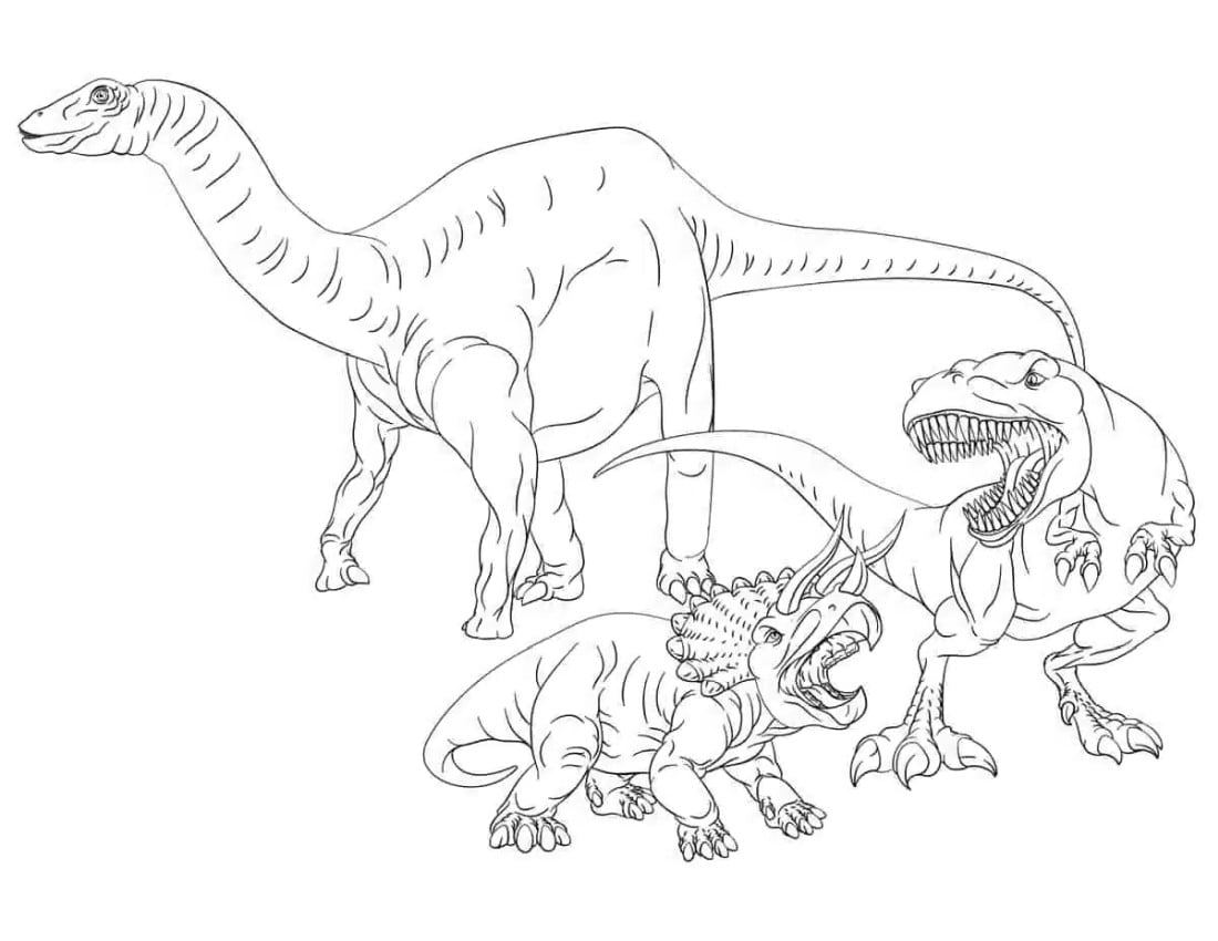 Dinosaurus untuk mewarnai 🦕 - PEPE.LT