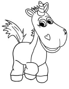 Samorogi pobarvanka 🦄 - PEPE.LT