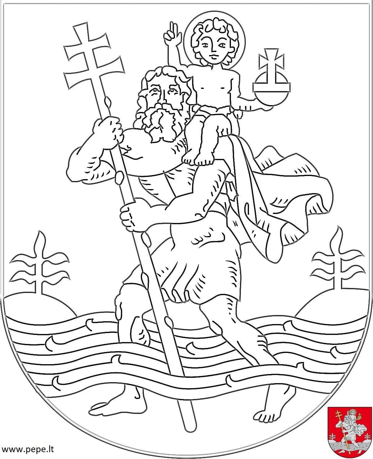 Herby do kolorowania 💫 – PEPE.LT