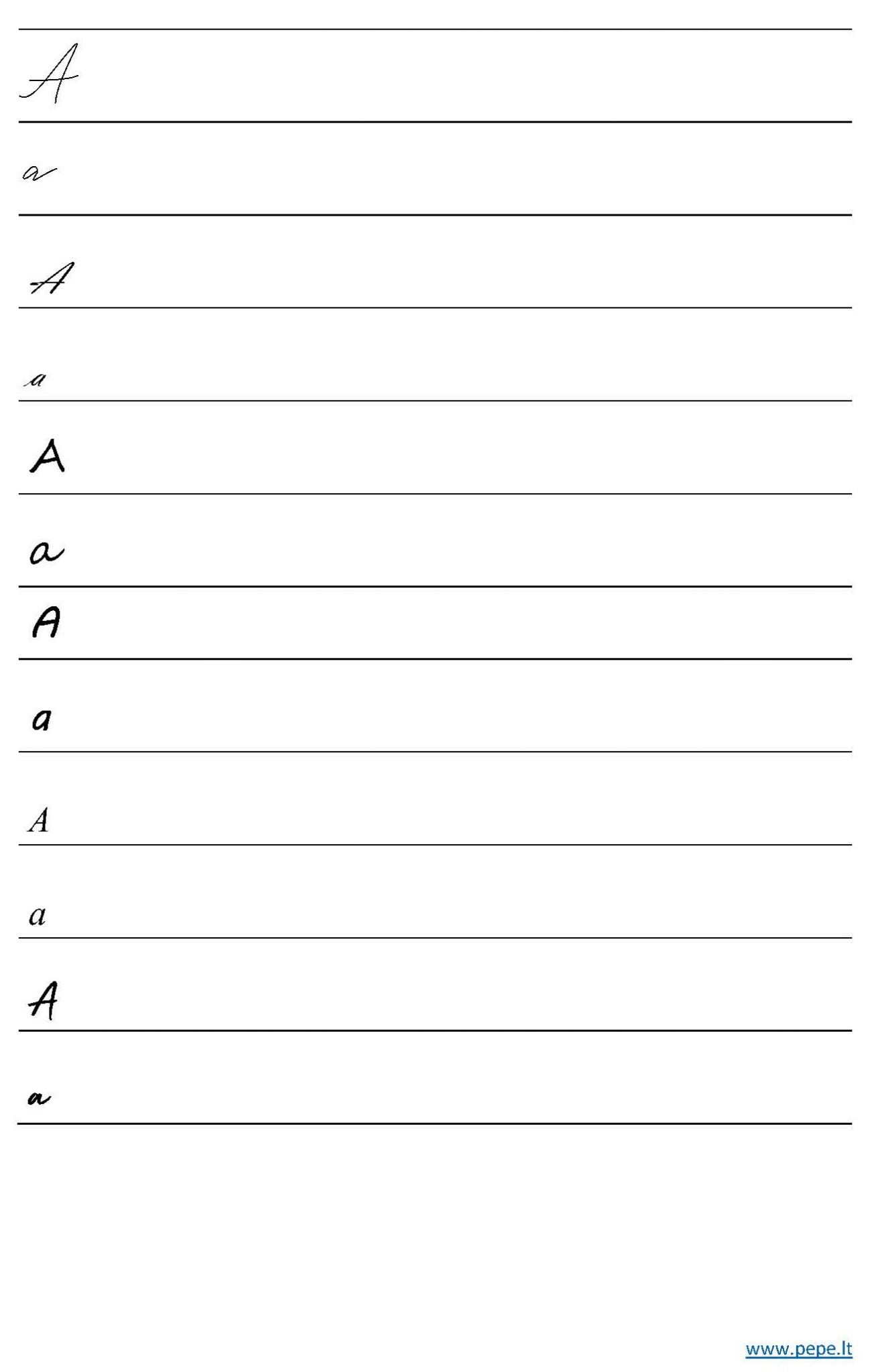 Mokymasis rašyti raides 🏻 – PEPE.LT